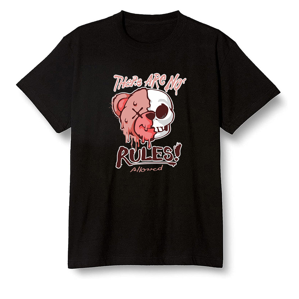 Pop Colour AJ6 Retro NRG Rust Pink - No Rules Teddy Bear - Black Men T ...